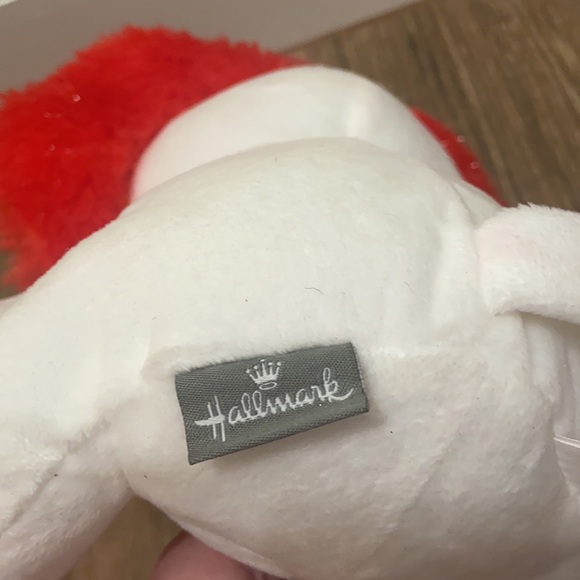 Hallmark | Toys | Hallmark White Lion Red Heart Shaped Mane 9 Plush ...